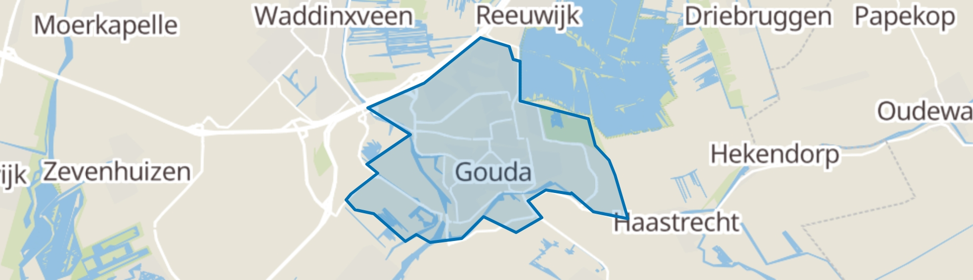 Gouda Kaart Nederland - kaart